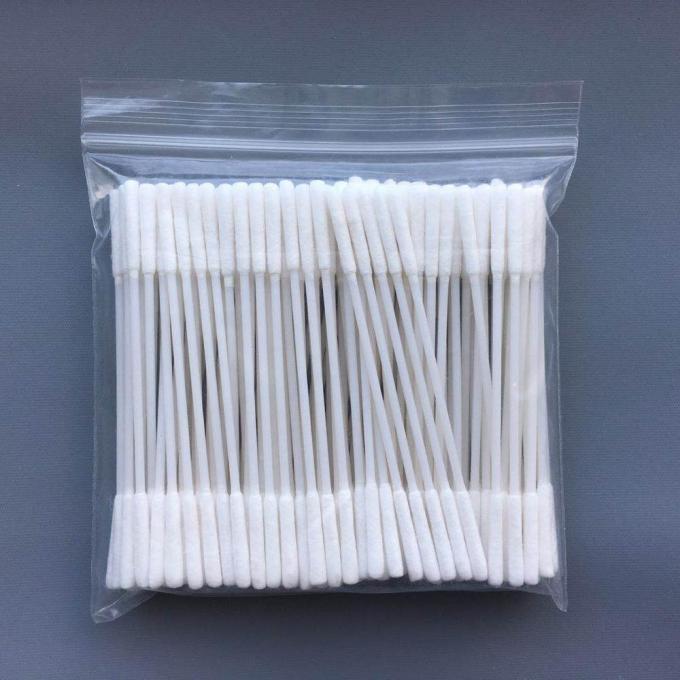 Mobile Phone Cotton Bud Swab , Plastic Cotton Swabs 2 Mm Head Width