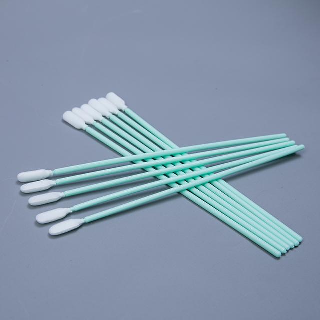Long Industrial Microfiber Swabs , Medical Foam Swabs With Hard PP Stick