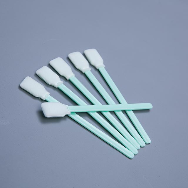 Rectangular Head Cleanroom Foam Swabs 5 Long Cleaning Swabs For Printers