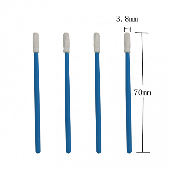 Short PP Stick Micro Polyester Cleaning Swab 100pcs/Bag For Cleanroom