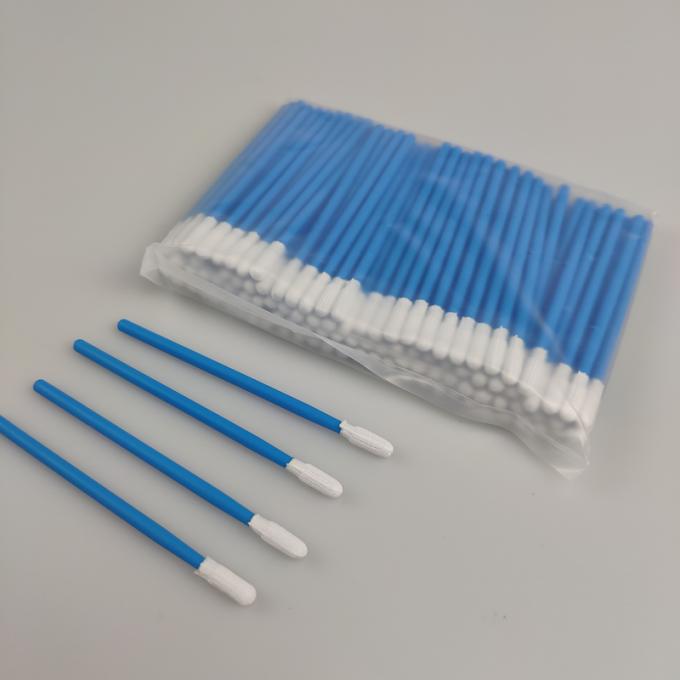 Short PP Stick Micro Polyester Cleaning Swab 100pcs/Bag For Cleanroom