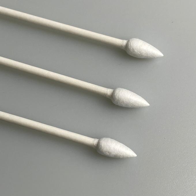 Lint Free Eco Paper Cotton Swab 3 Inch 4.7mm For Cleaning