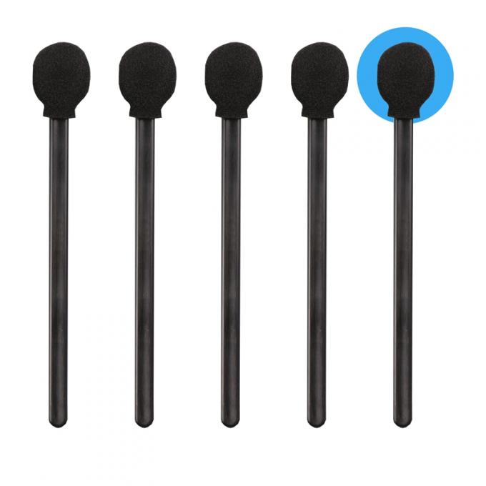 Lint Free Round Black Sponge Foam Tip Swab For Car Cleaning