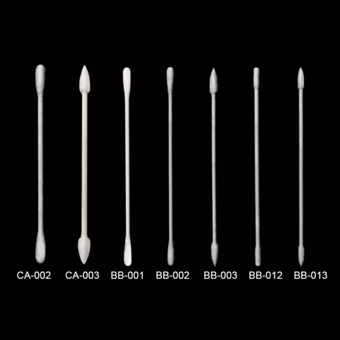 Cleanroom Industrial Double Pointed Cotton Swabs Dust Free