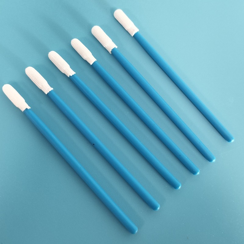TX743 Lint Free Factory Cleaning Micro Round Dacron Polyester Swab For ...