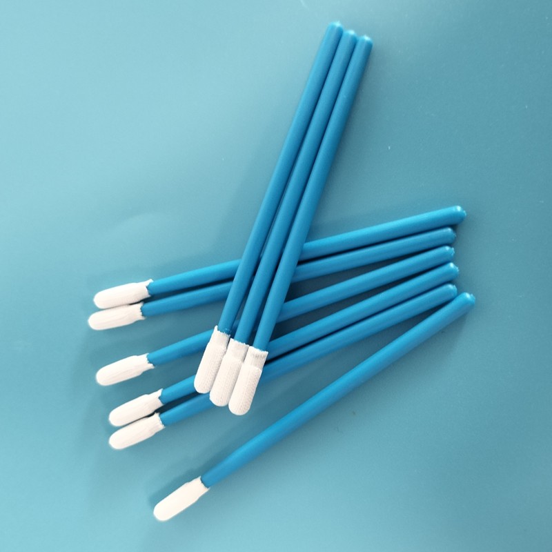 TX743 Lint Free Factory Cleaning Micro Round Dacron Polyester Swab For ...