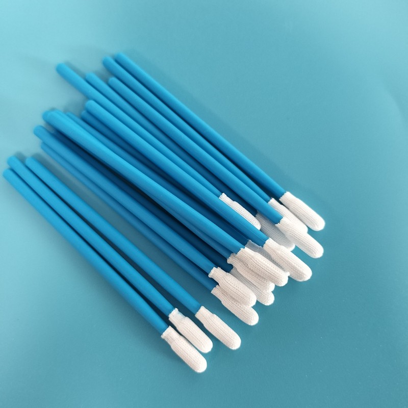 TX743 Lint Free Factory Cleaning Micro Round Dacron Polyester Swab For ...