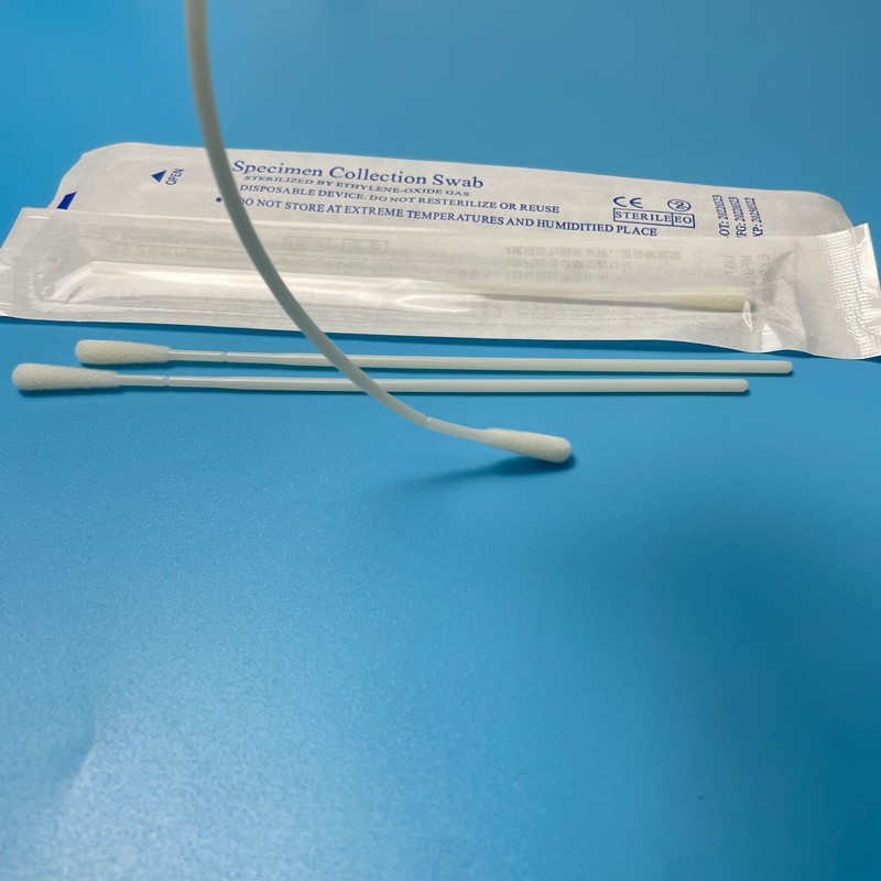 150mm Long Sterile EO Foam Sampling Swabs For Safe Germ Free Sample ...