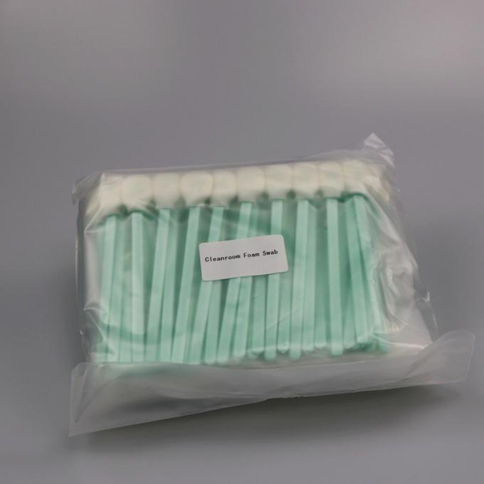 125mm Round Lint Free Cleanroom Foam Swabs Pp Stick