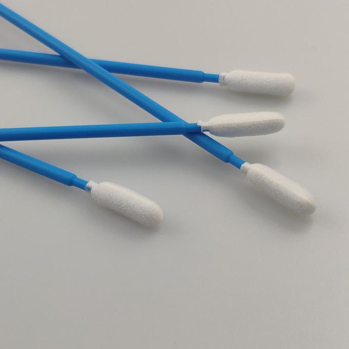 6.6 Inch Black Extra Long Foam Cleaning Swabs For Fine Powders Clean