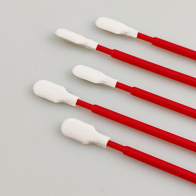 SGS Certification 165mm Polyester Swabs For Cleanroom Industrial